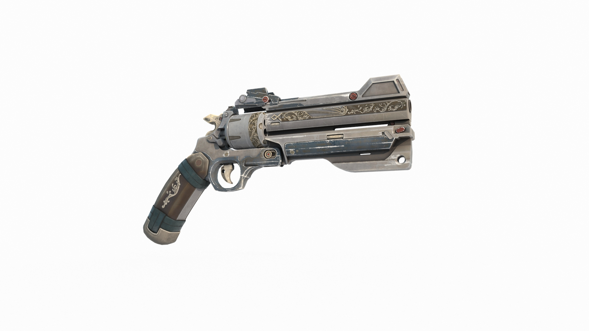 Luxury Retro Revolver 3D - TurboSquid 2349134