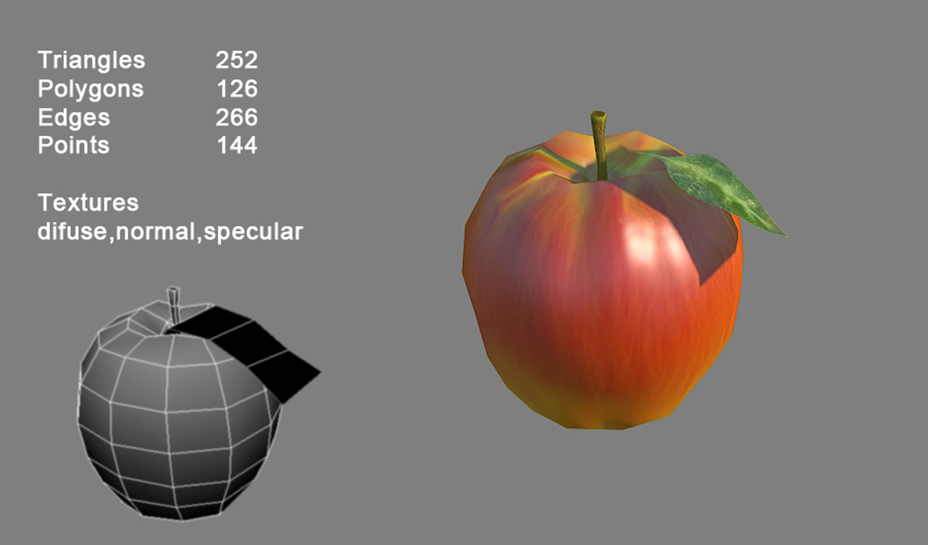 apple 3d model