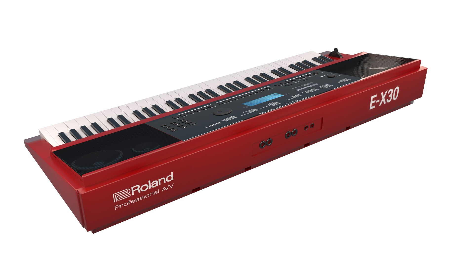Roland Keyboard Red Clour Model - TurboSquid 1841079