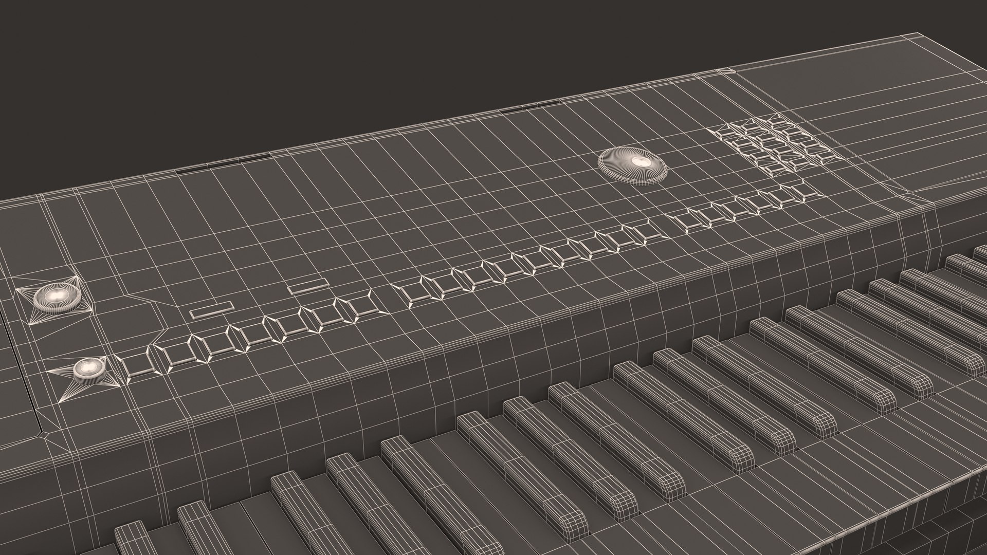 Roland Keyboard Red Clour Model - TurboSquid 1841079