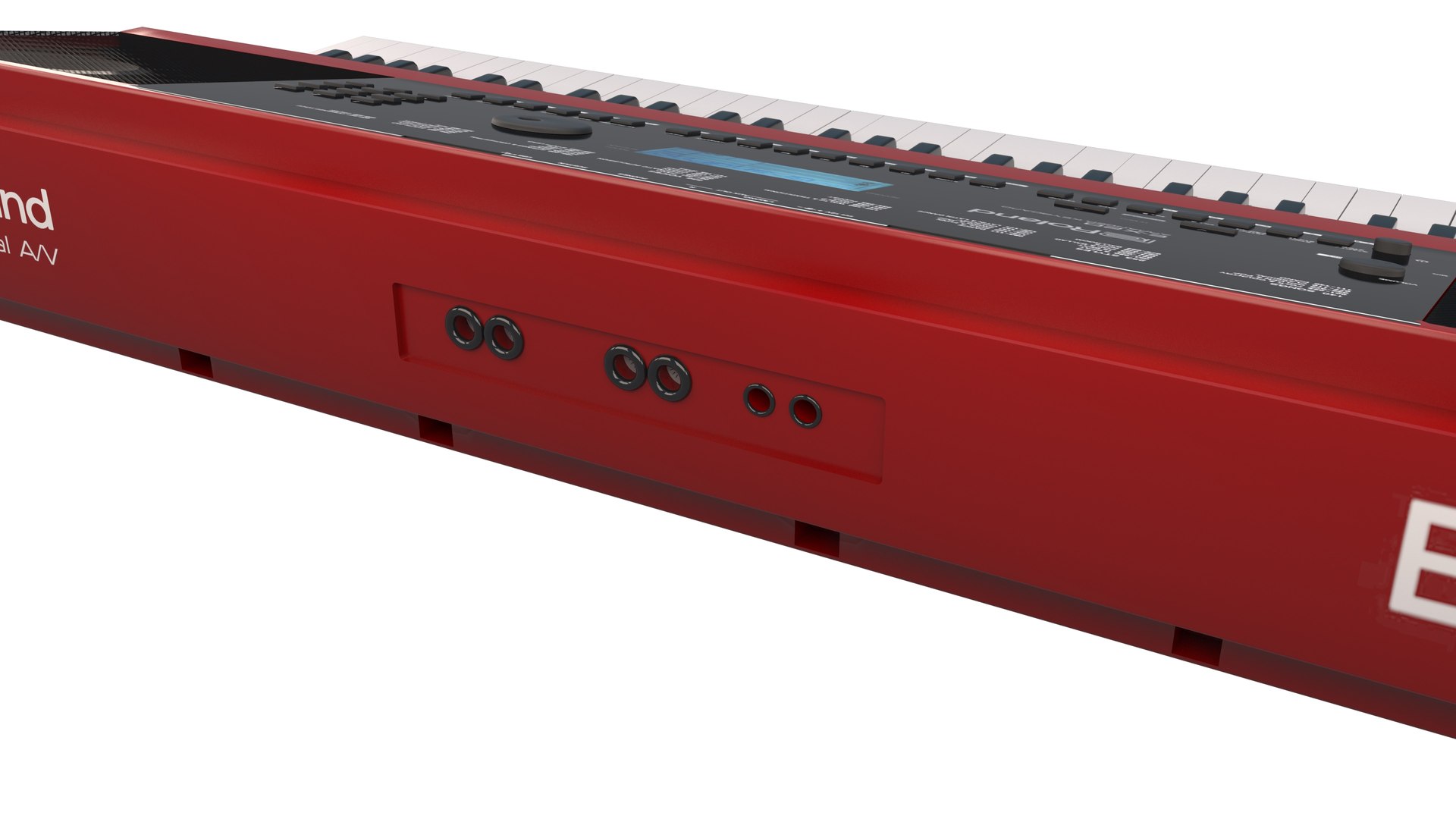 Roland Keyboard Red Clour Model - TurboSquid 1841079