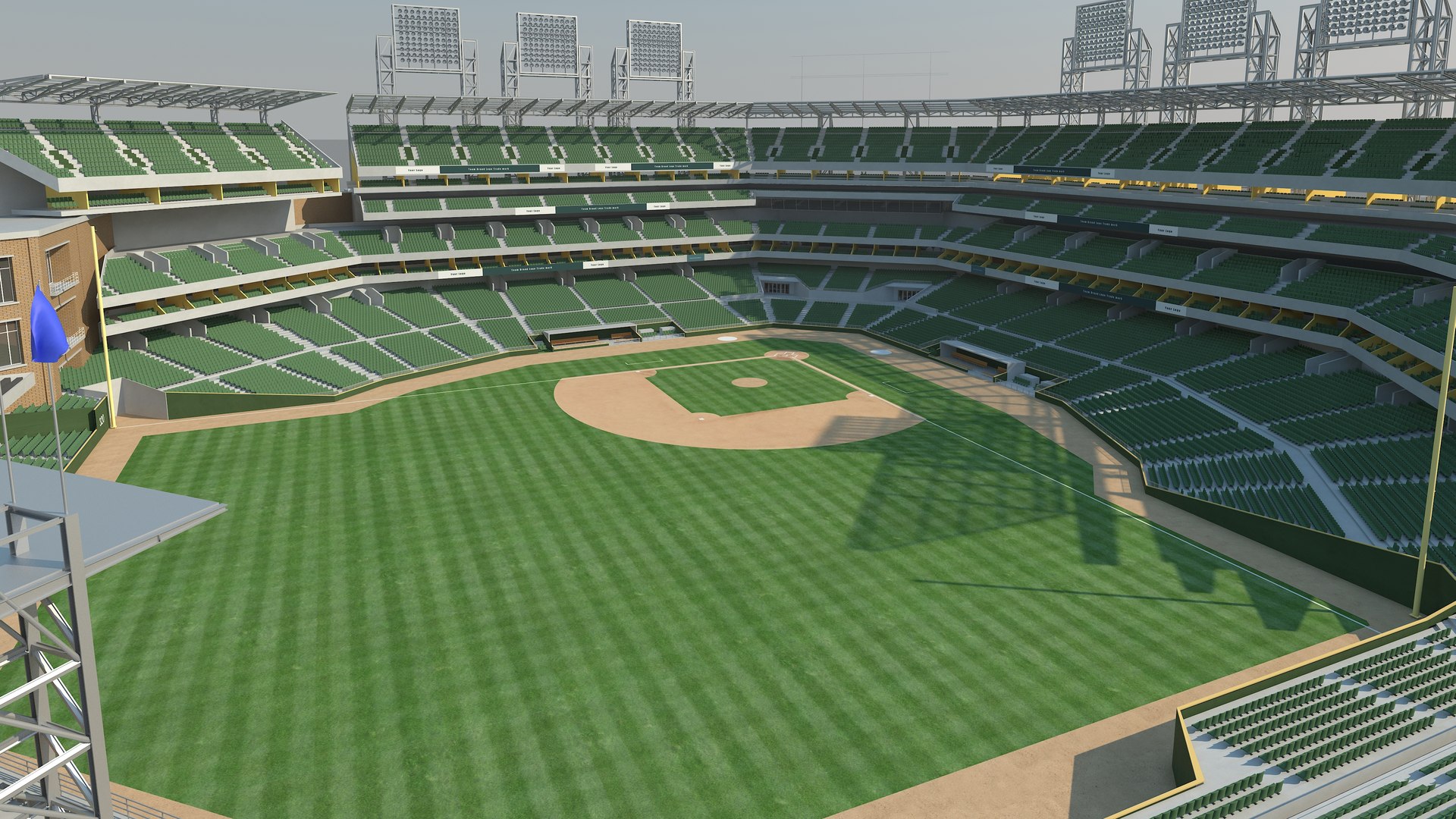 Baseball Stadium 3D Model - TurboSquid 1497044