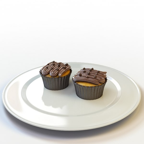 3d model cupcake 24