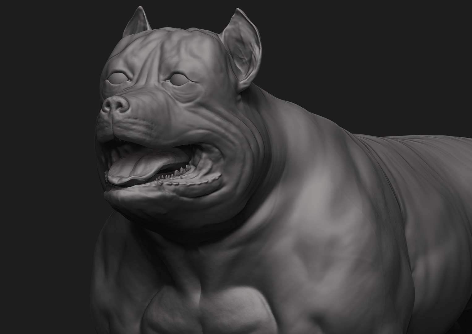 3D American Bully Bust 3D Print Model - TurboSquid 2120200
