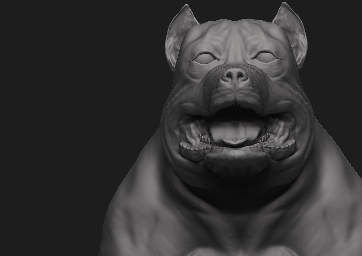 3D American Bully Bust 3D Print Model - TurboSquid 2120200