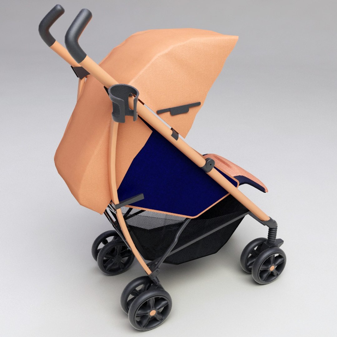 3d Baby Stroller Model