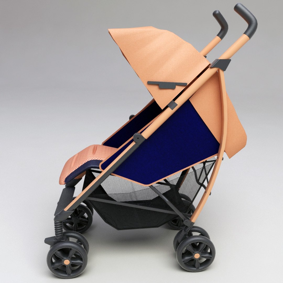 3d Baby Stroller Model
