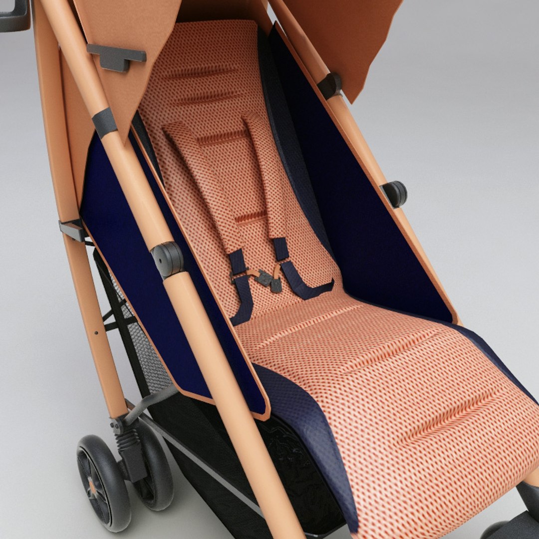 3d Baby Stroller Model