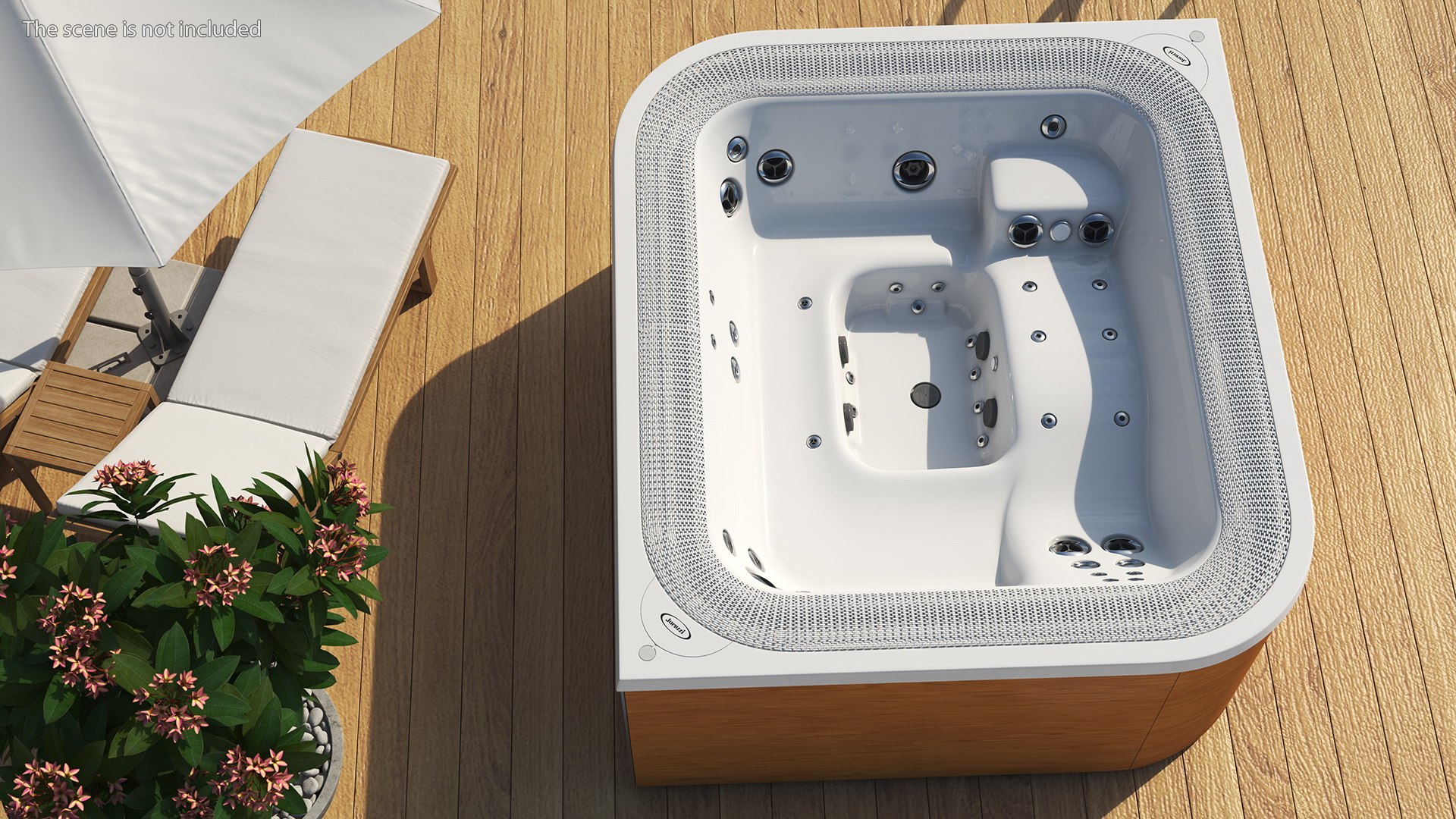 3D African American Man in Jacuzzi Virtus Hot Tub Rigged model ...