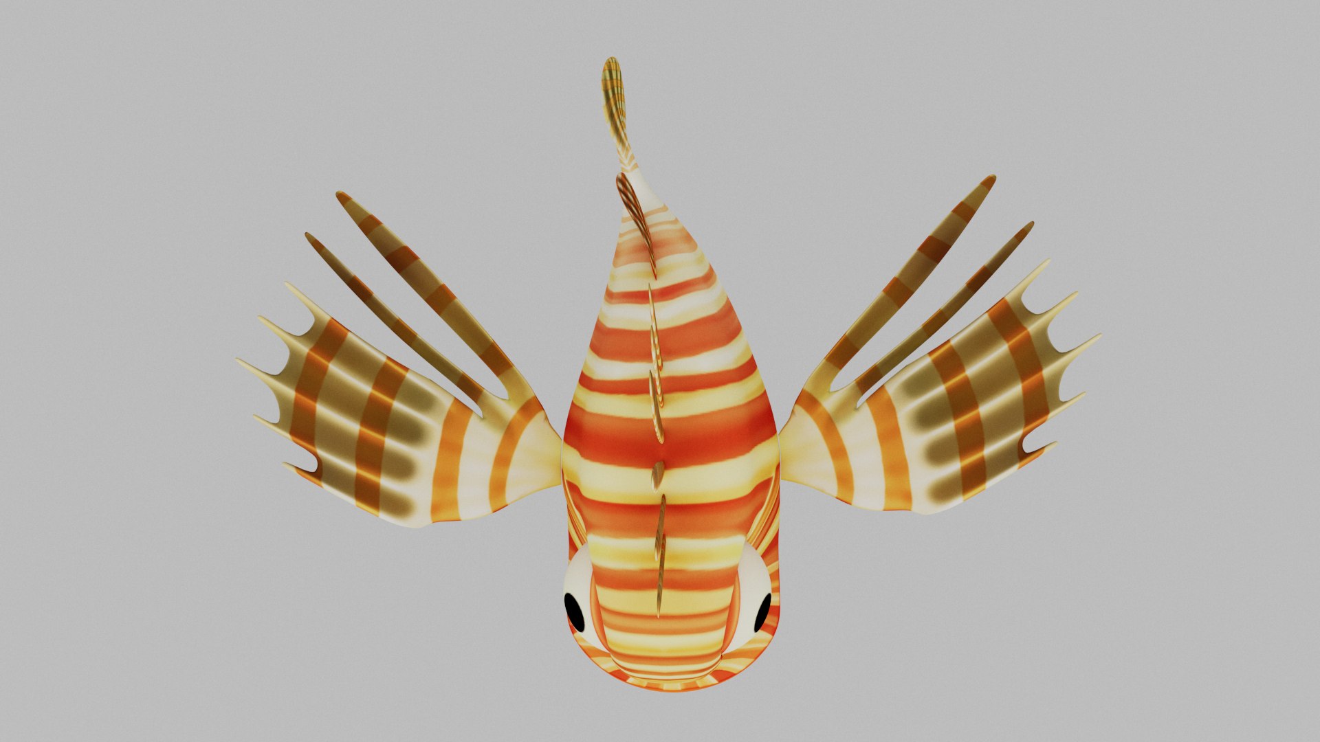 Lion Fish Cartoon Animate 3D Model - TurboSquid 2362335
