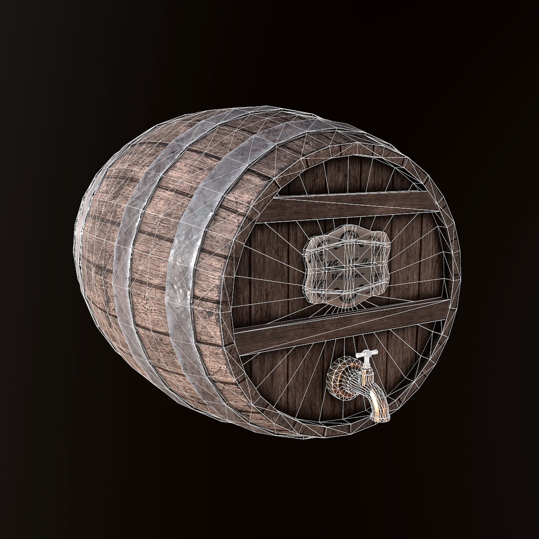 Pbr Ready Wine Cask 3D Model - TurboSquid 1214255
