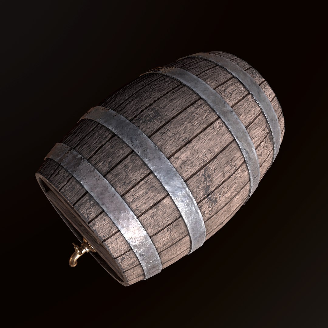 Pbr Ready Wine Cask 3D Model - TurboSquid 1214255