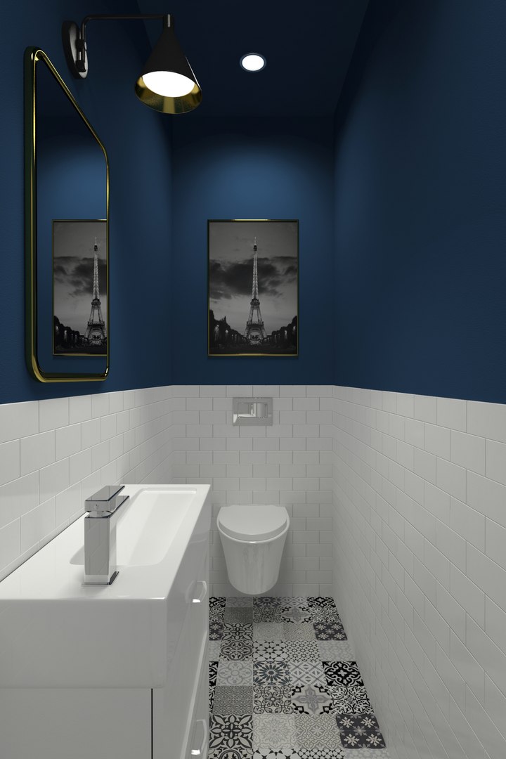 Powder Room 3D Model - TurboSquid 1236385