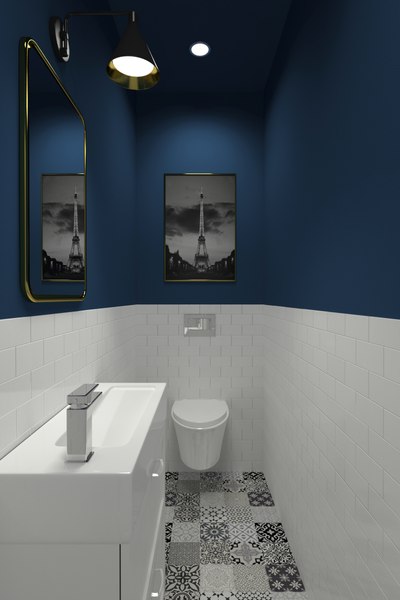 Powder room 3D model - TurboSquid 1236385