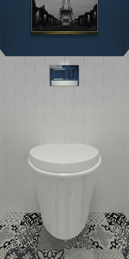 Powder Room 3D Model - TurboSquid 1236385