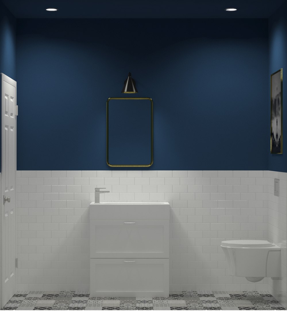 Powder Room 3D Model - TurboSquid 1236385