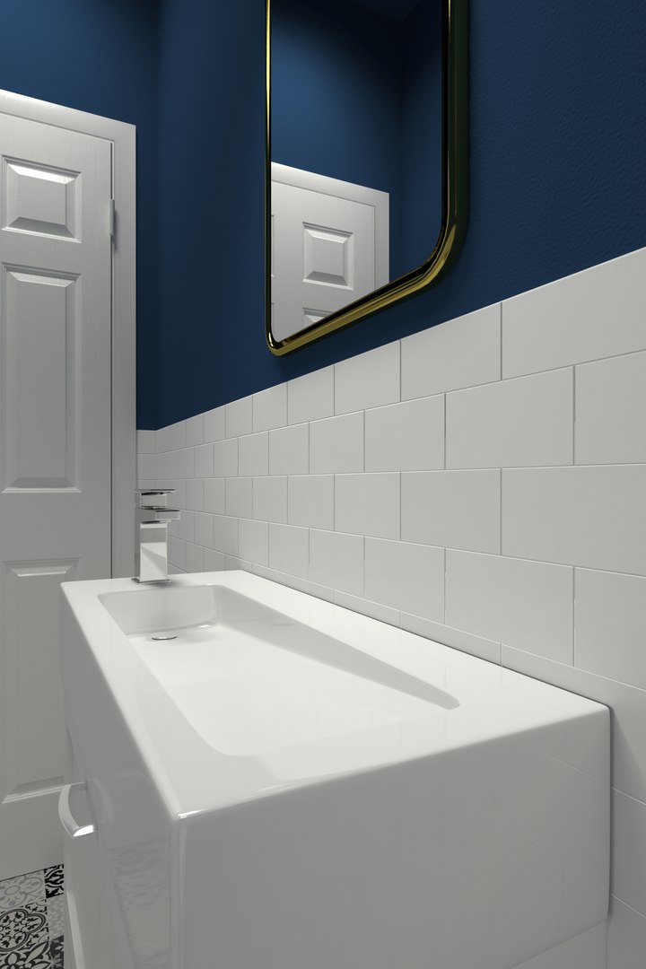 Powder Room 3D Model - TurboSquid 1236385