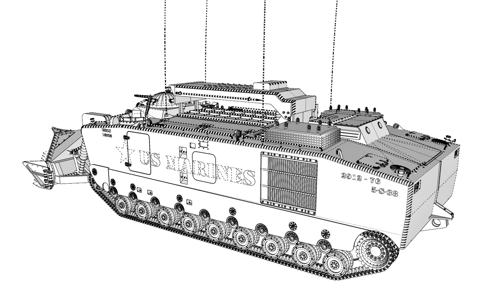 Tank Lvte-1 3D - TurboSquid 1517724