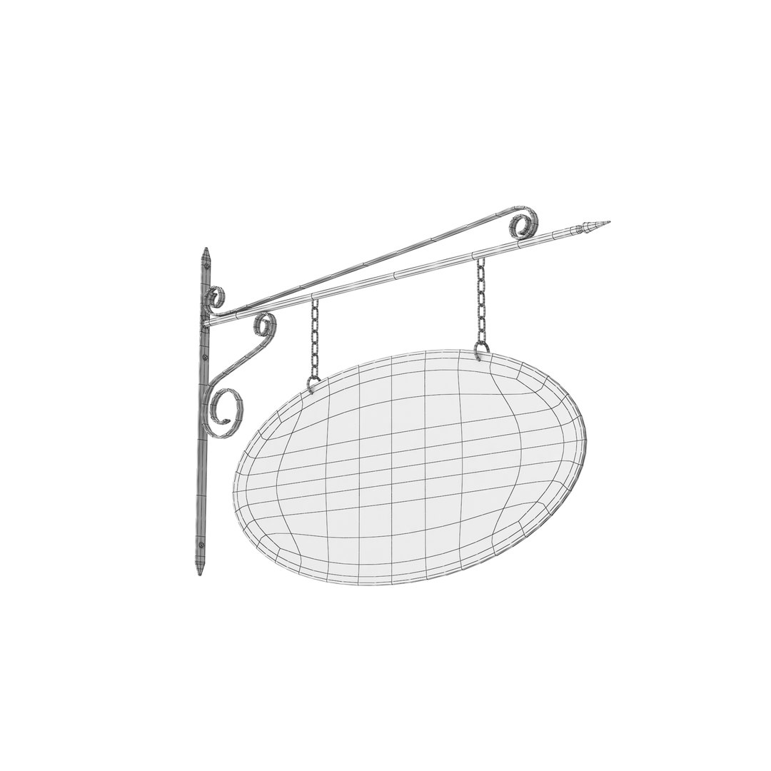 3D Model Gold Street Sign - TurboSquid 2114243