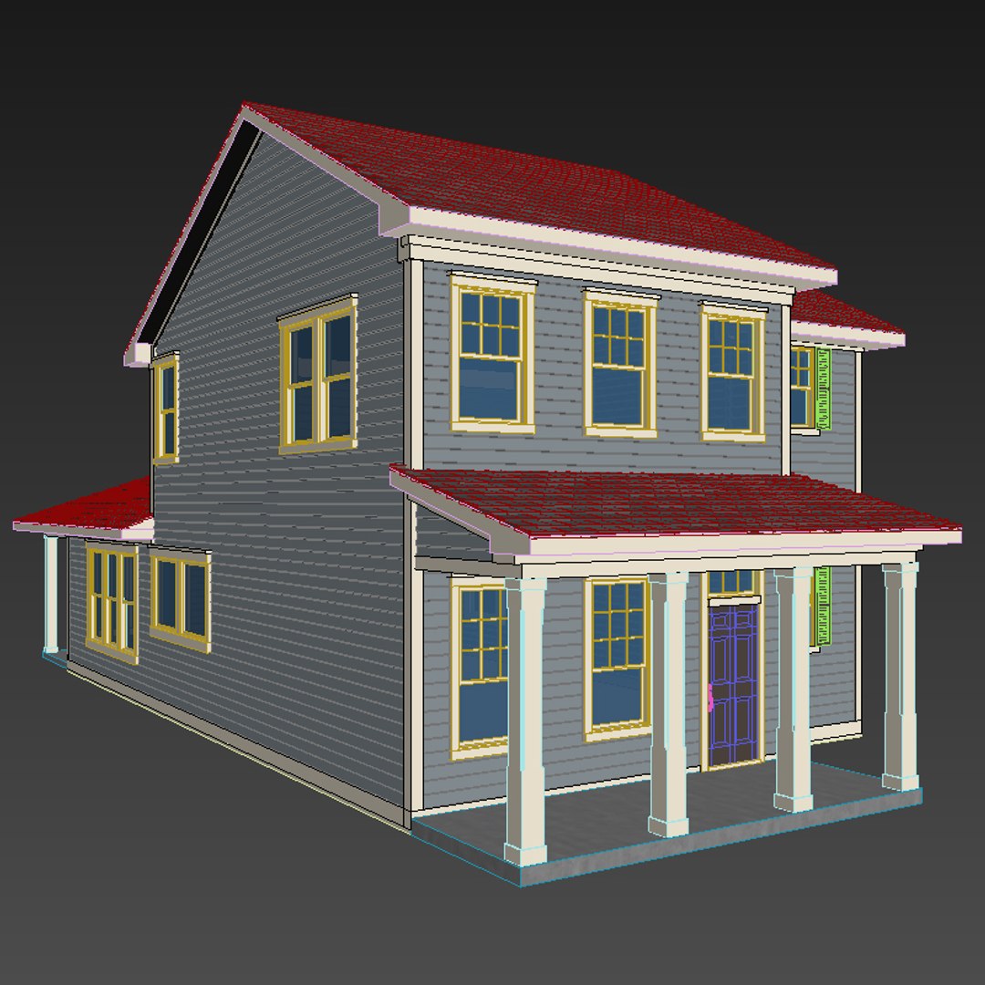 3d Home Roof Model