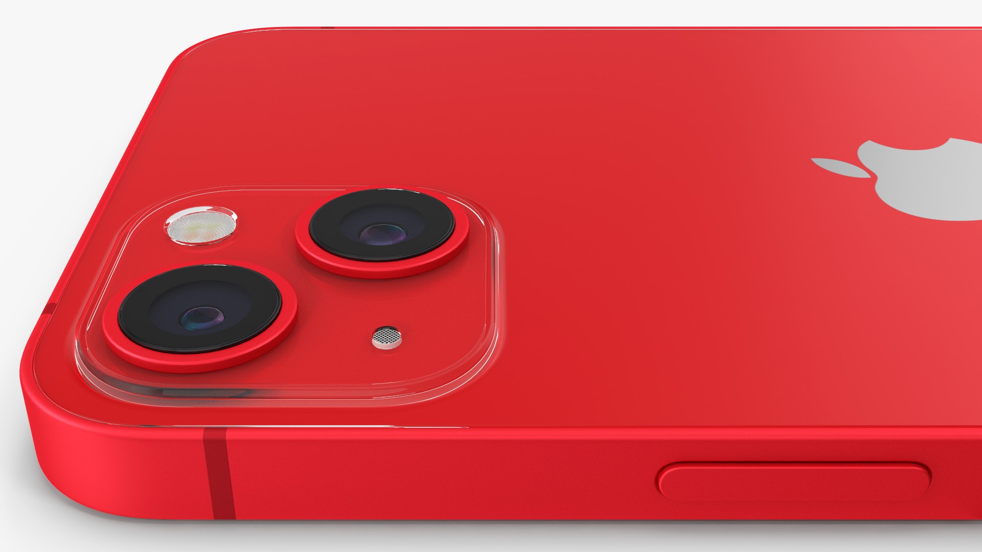 Red Apple IPhone 13 Model - TurboSquid 1827183