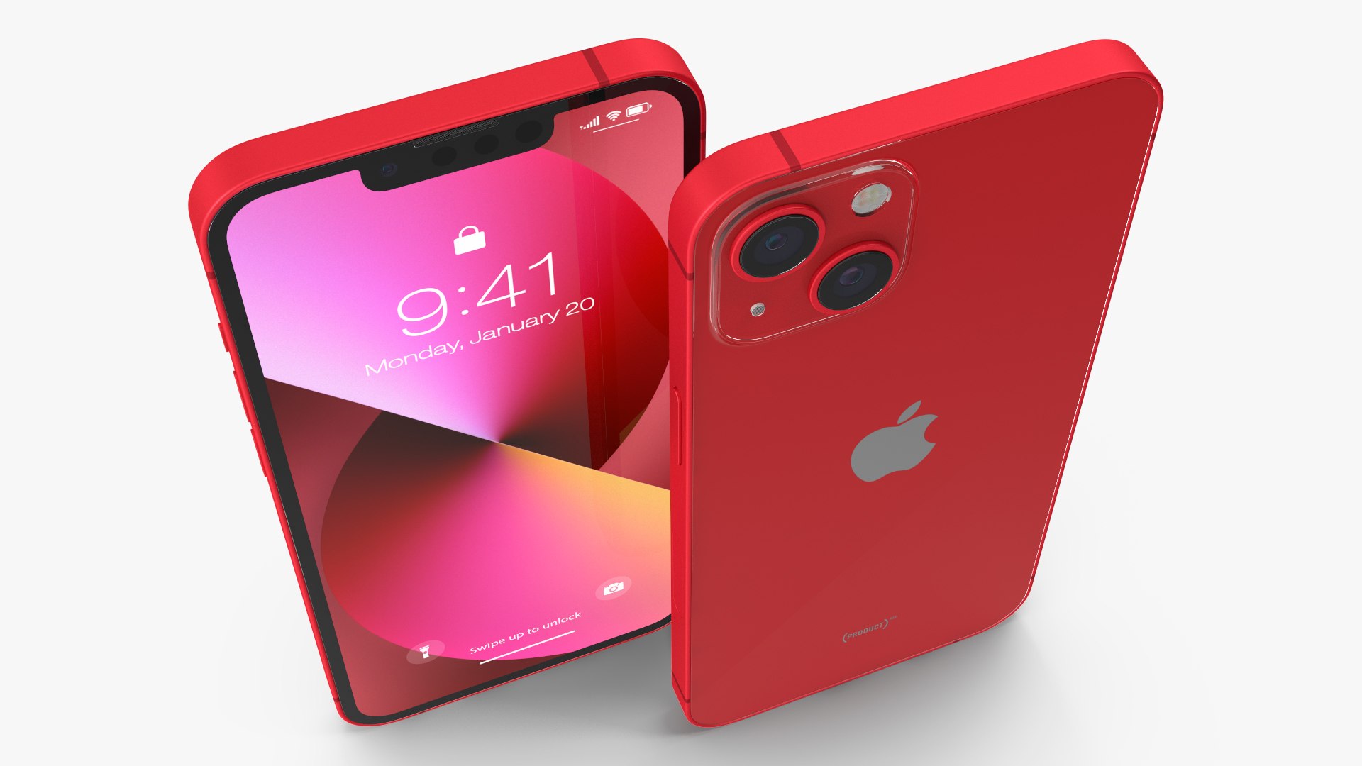 Red Apple IPhone 13 Model - TurboSquid 1827183