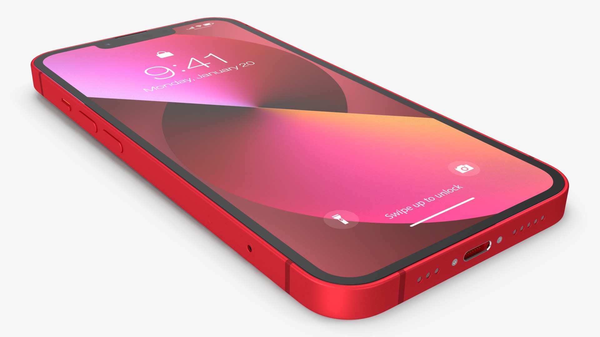 Red Apple IPhone 13 Model - TurboSquid 1827183