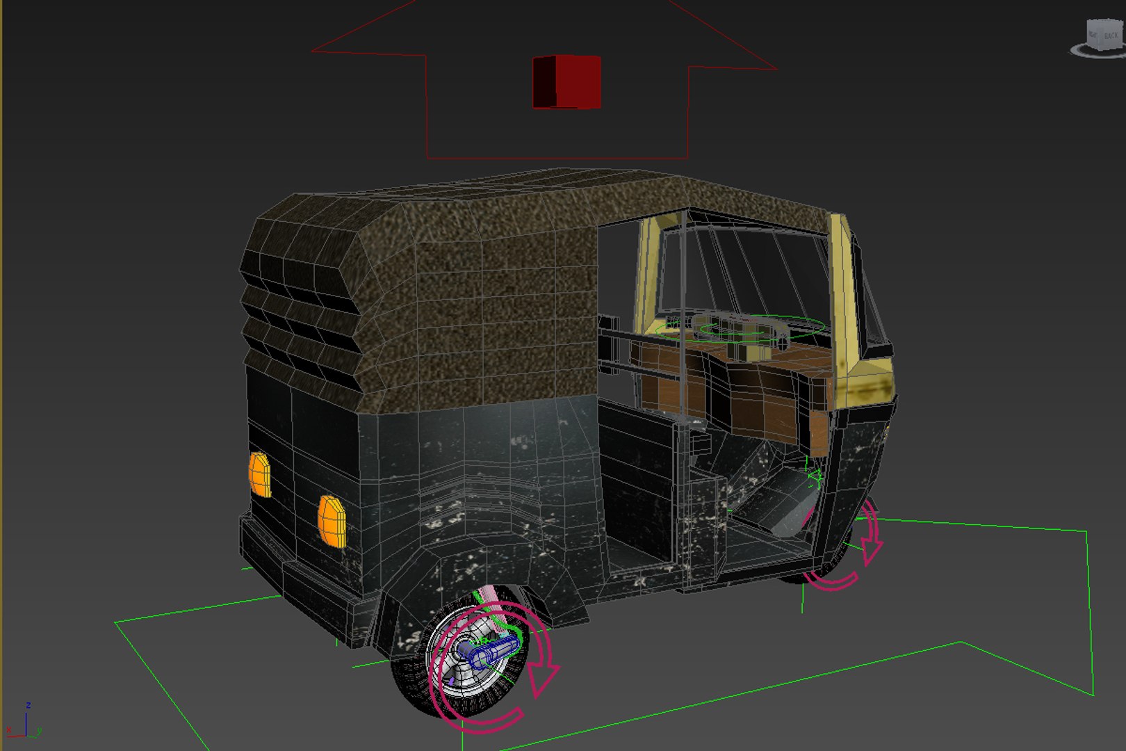 3d Car Toktok 3 Wheel