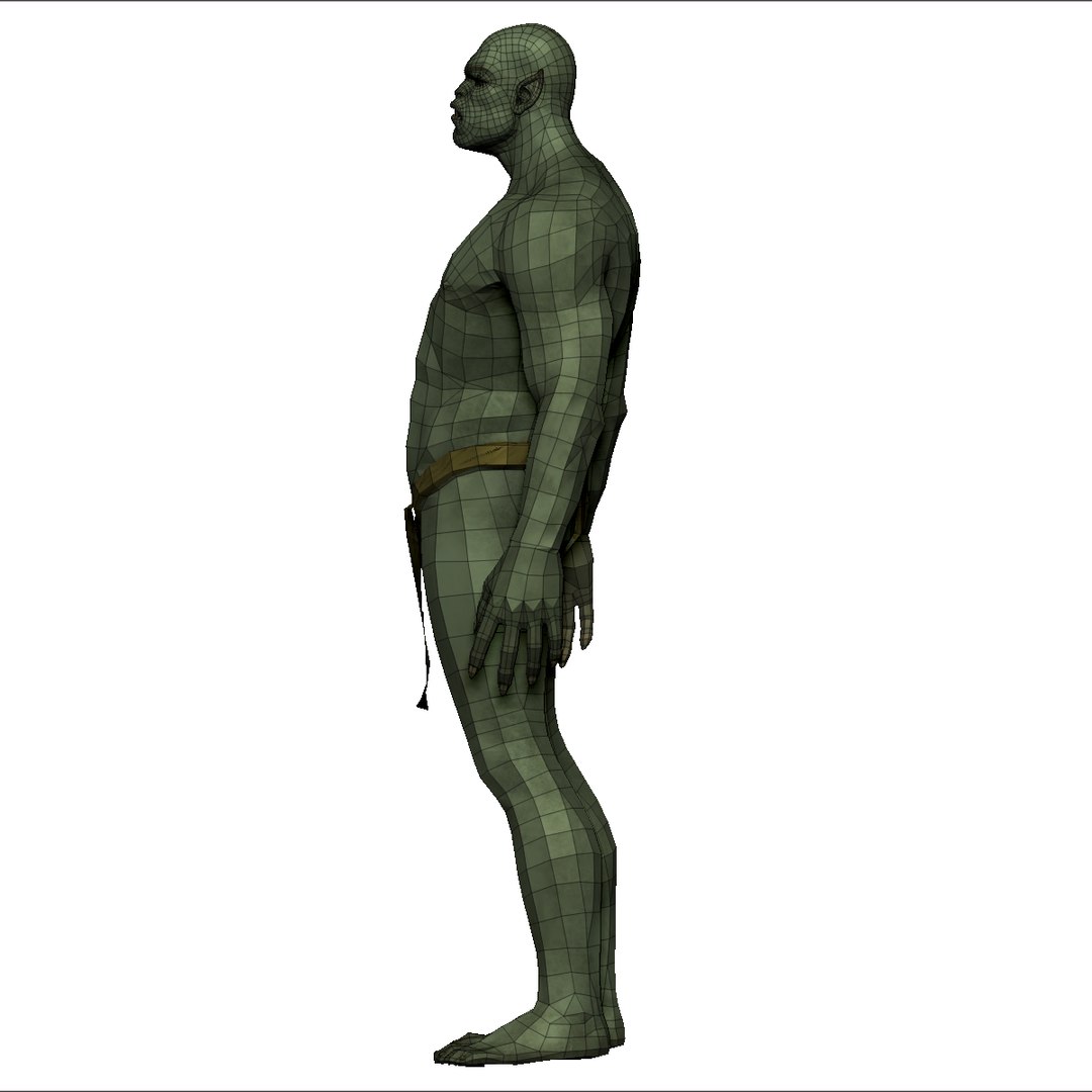 Realistic Orc 3d Obj