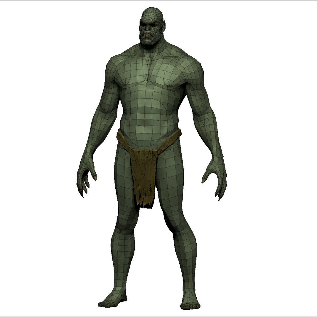 Realistic Orc 3d Obj
