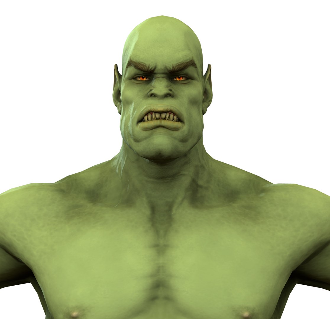 Realistic Orc 3d Obj