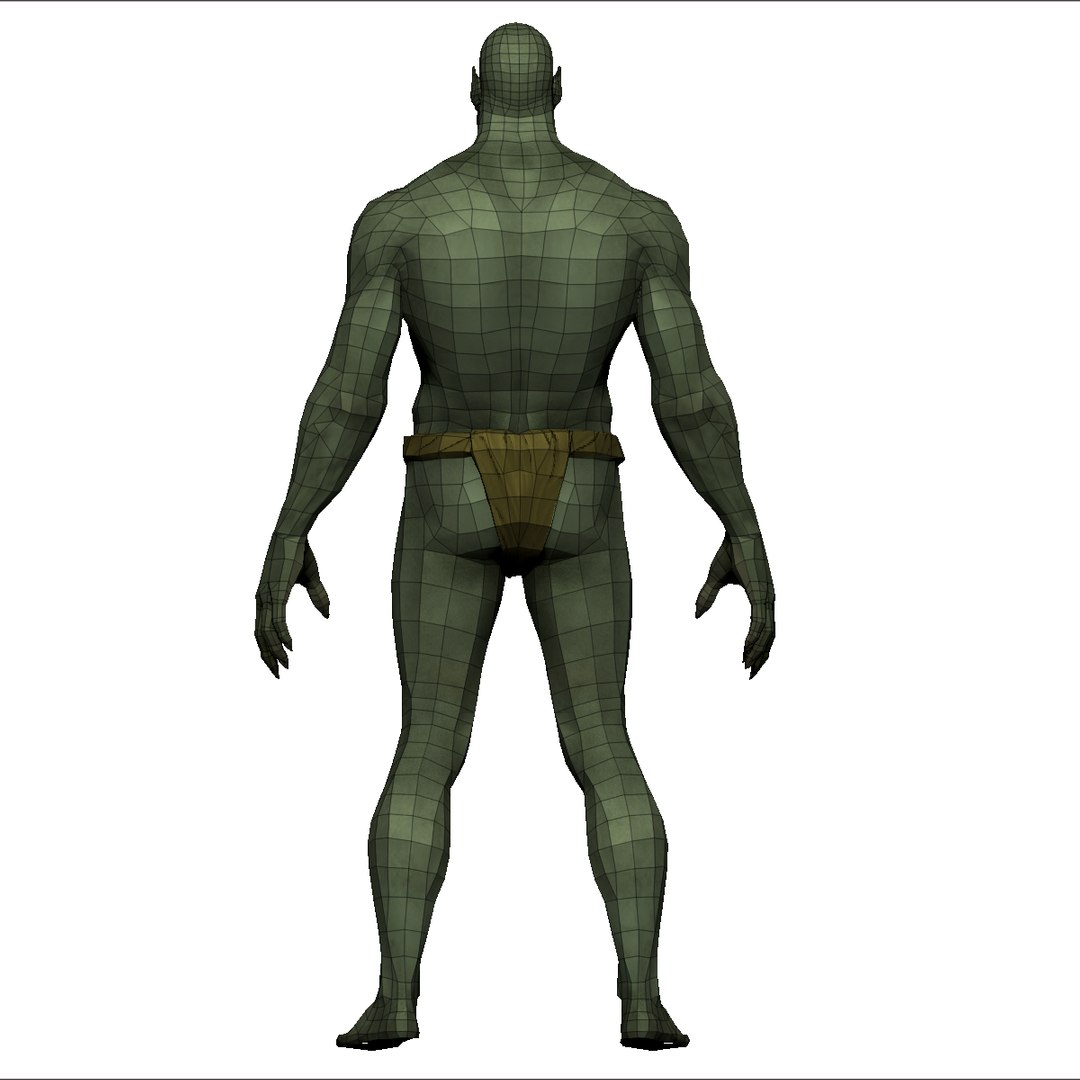 Realistic Orc 3d Obj