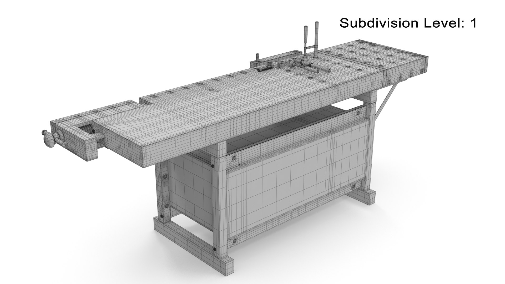 Workbench Large 3D Model - TurboSquid 1963024