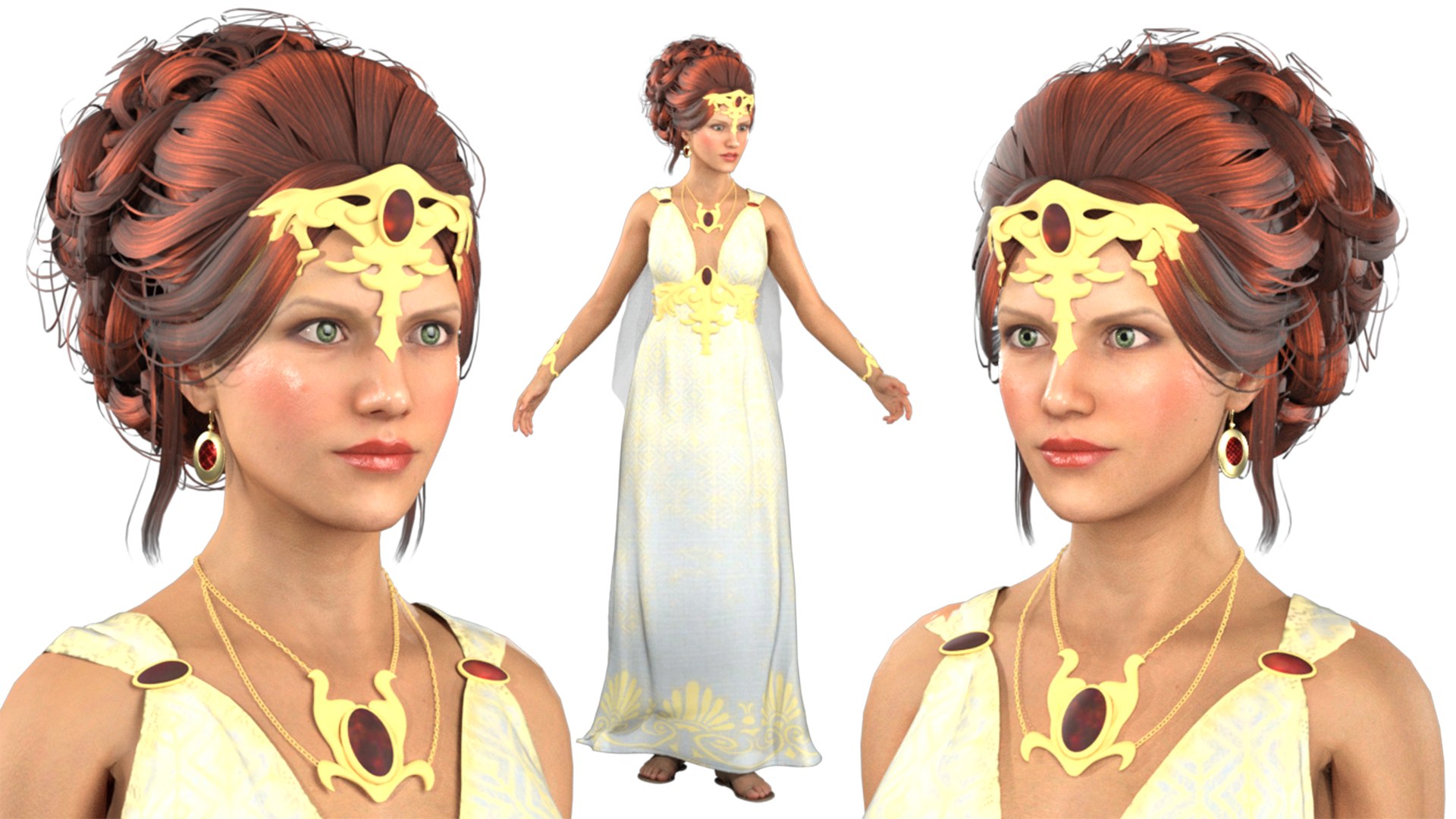 Realistic Rigged Priencess Girl Character 3D Model 3D - TurboSquid 2174475