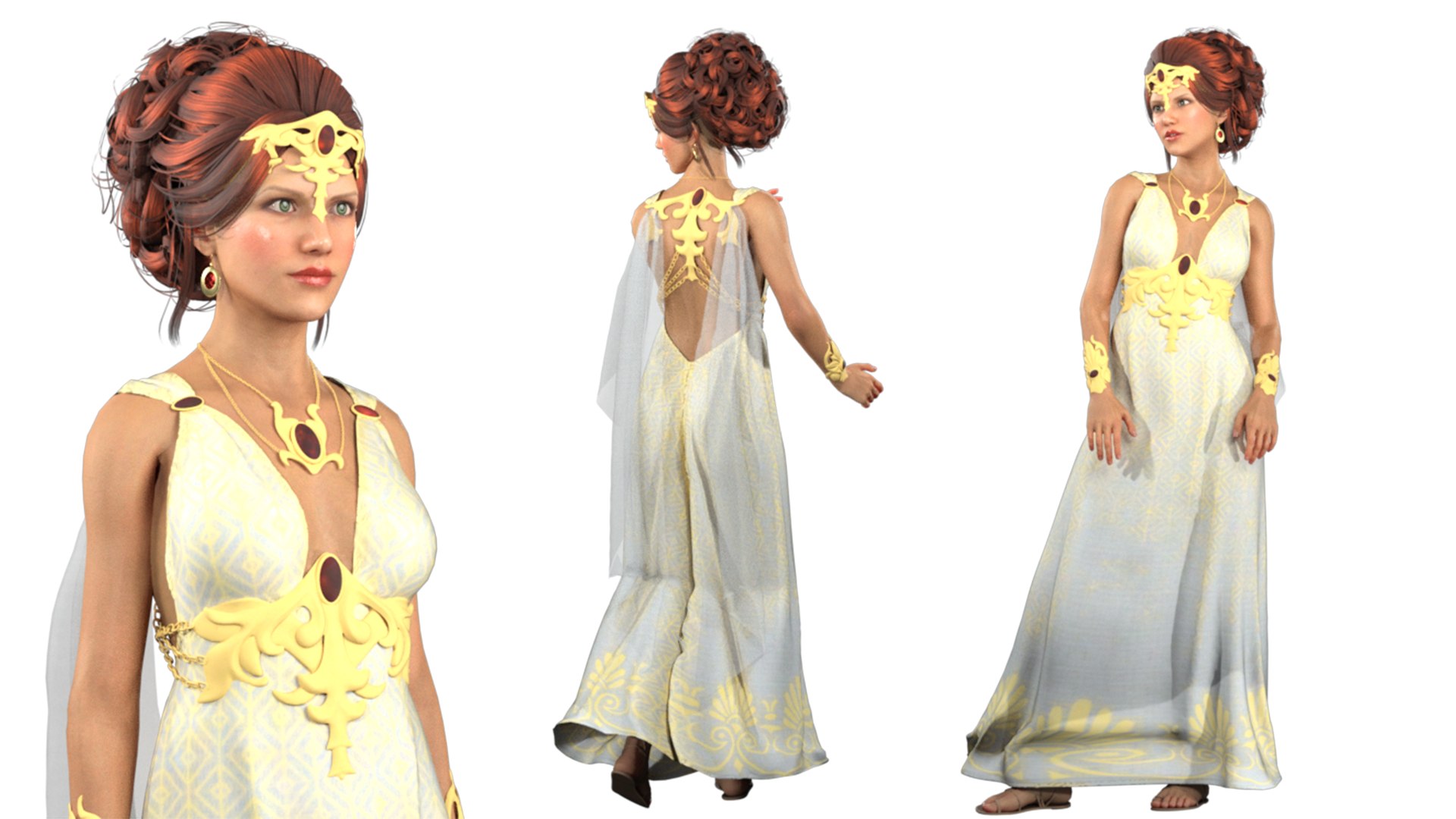 Realistic Rigged Priencess Girl Character 3D Model 3D - TurboSquid 2174475