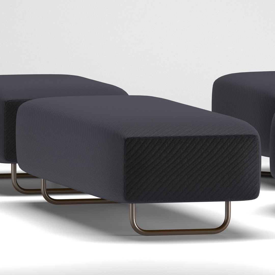 3D Benches Sunray Luke By Minotti Italia - TurboSquid 1774338