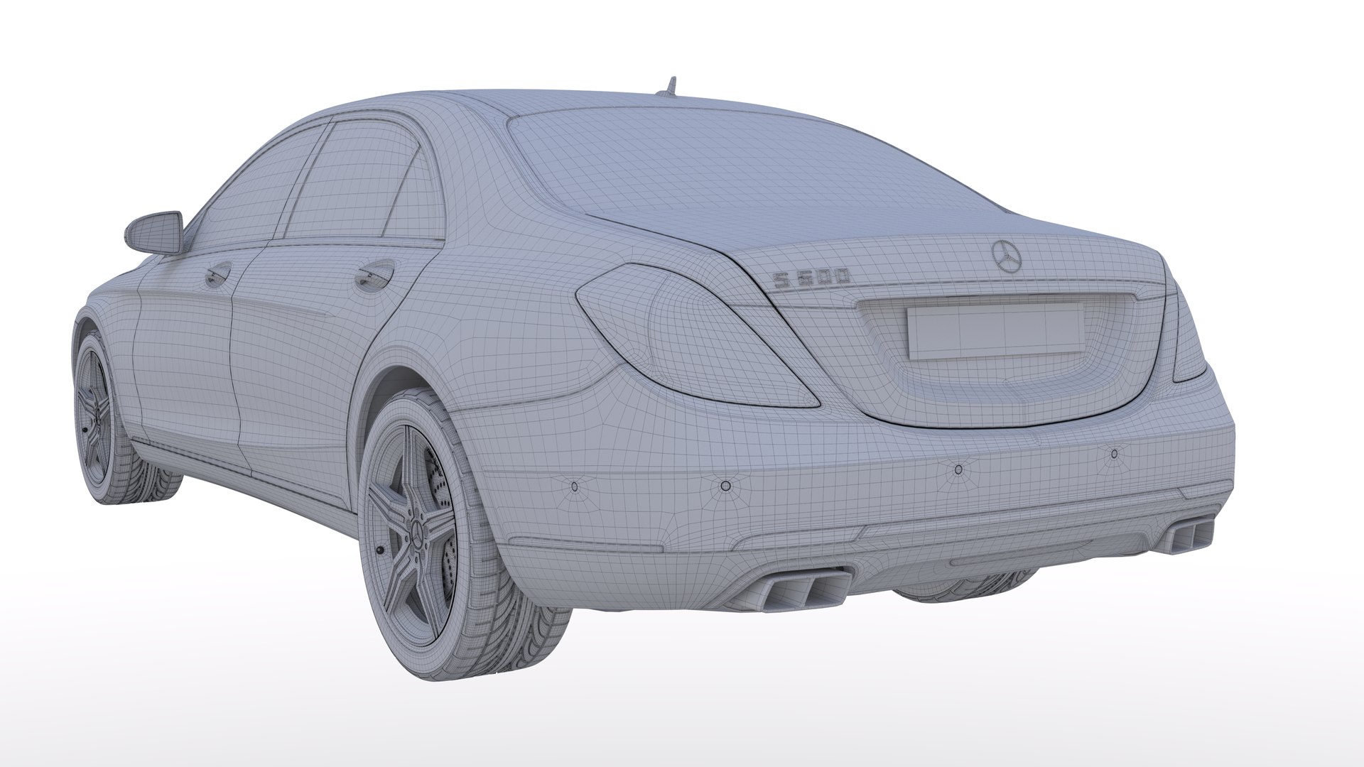 3D Mercedes-Benz W222 - TurboSquid 2107057