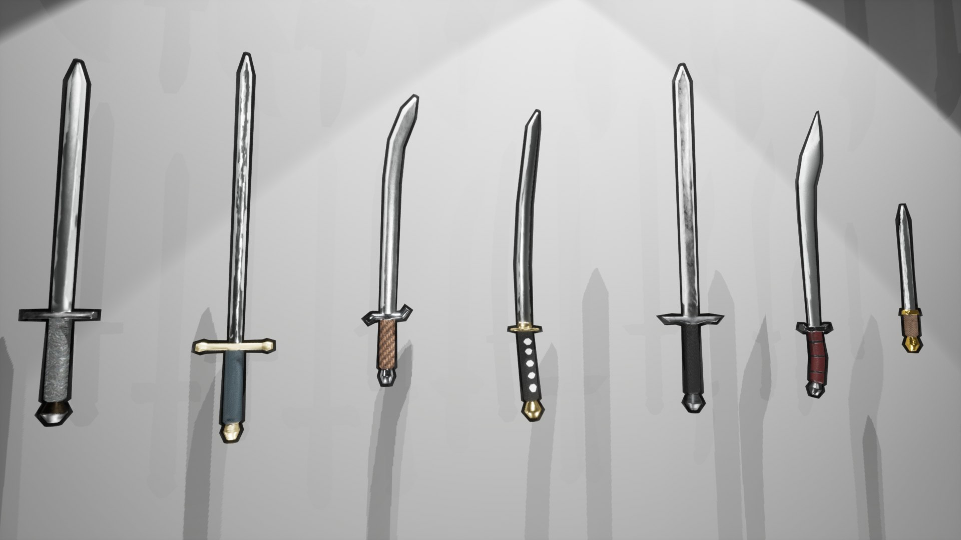 3D Cellshaded Stylized Swords Weaponpack - TurboSquid 2067073