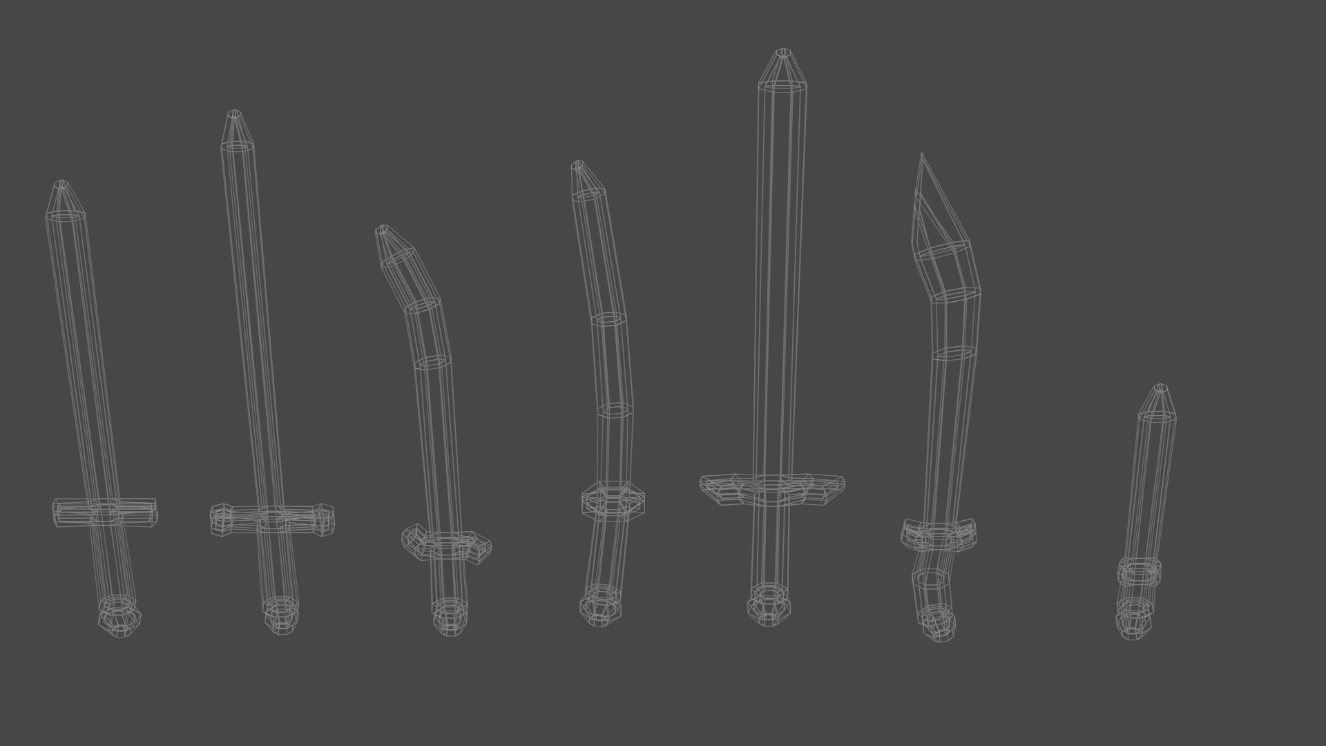 3D Cellshaded Stylized Swords Weaponpack - TurboSquid 2067073