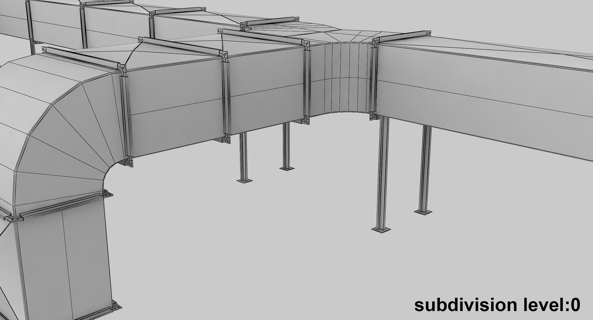 3D Air Ventilation Duct Model - TurboSquid 1267509