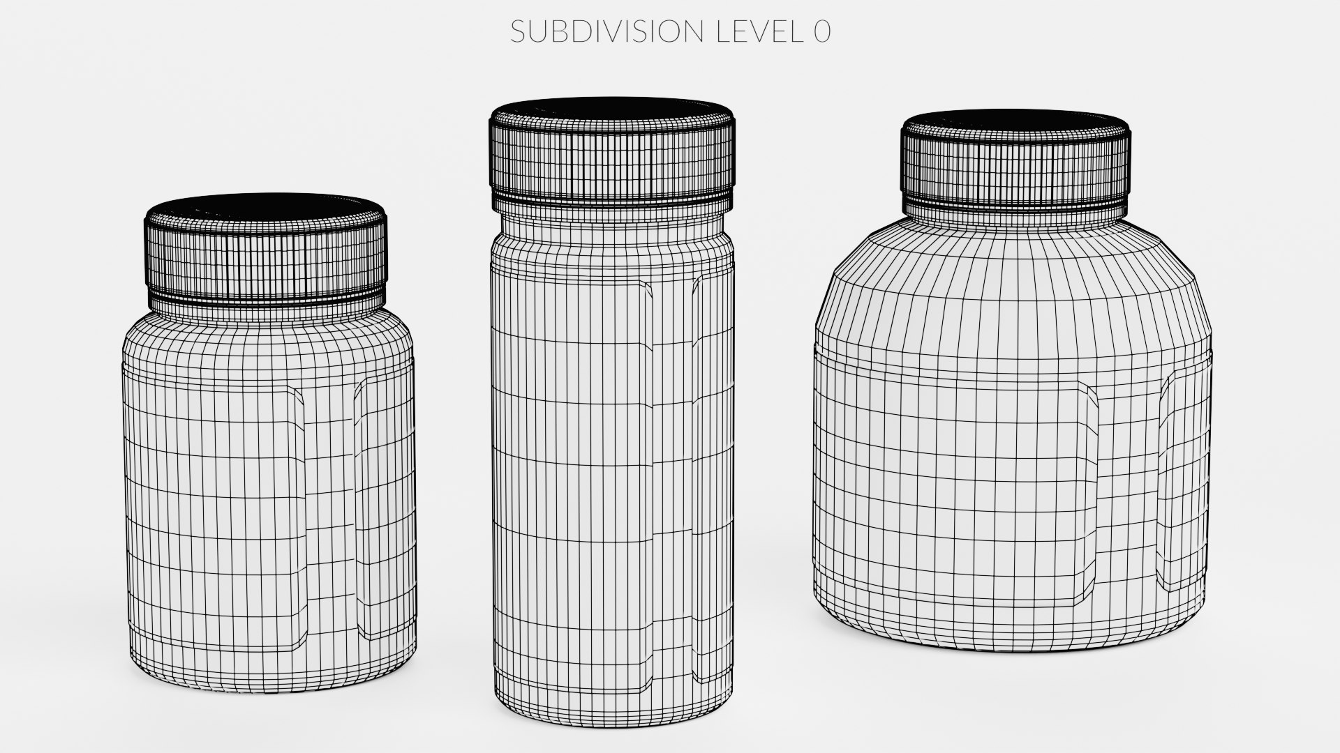 Pill Bottles 1 3D - TurboSquid 1770277