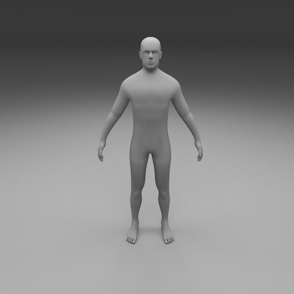 3d human male modeled model