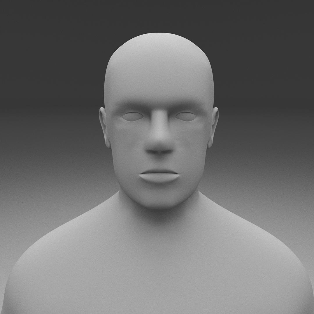 3d human male modeled model