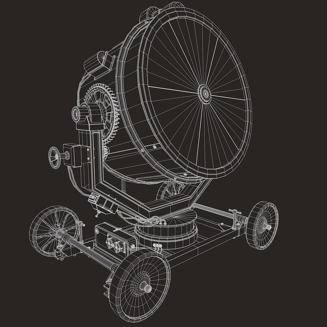 C4d Military Searchlight