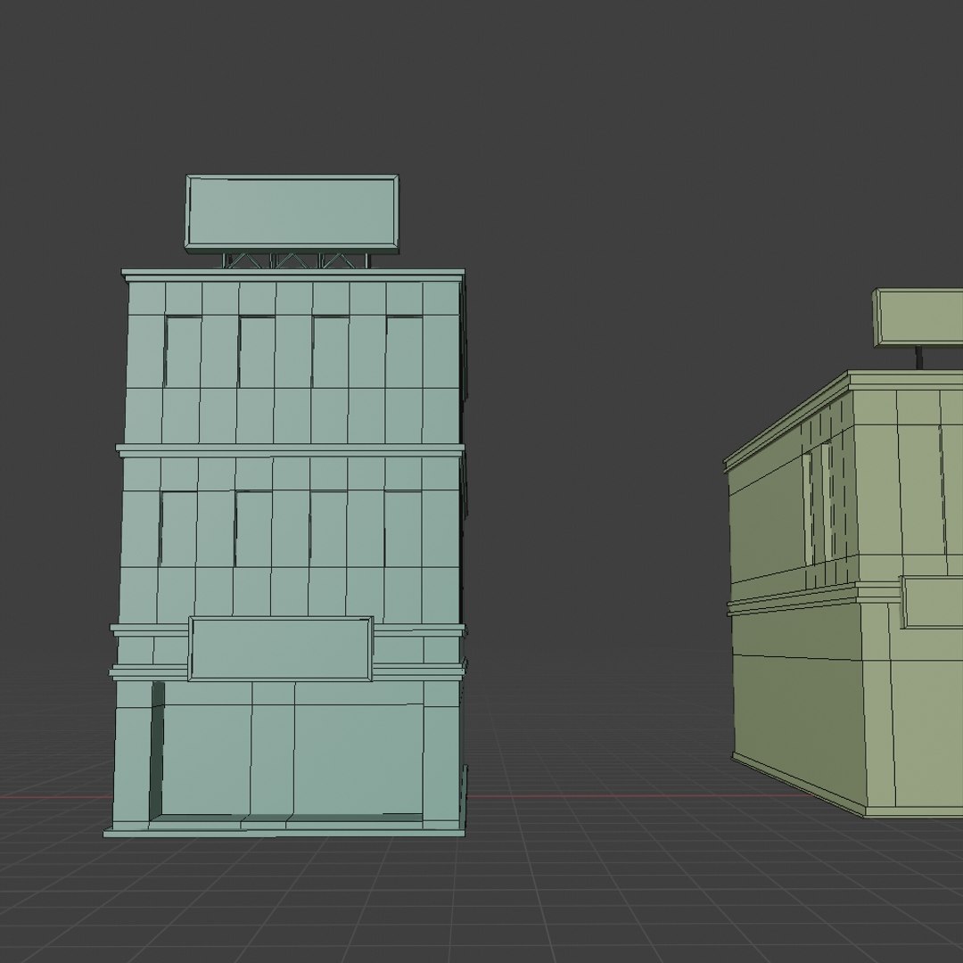 Pack Building 3D Model - TurboSquid 1470450