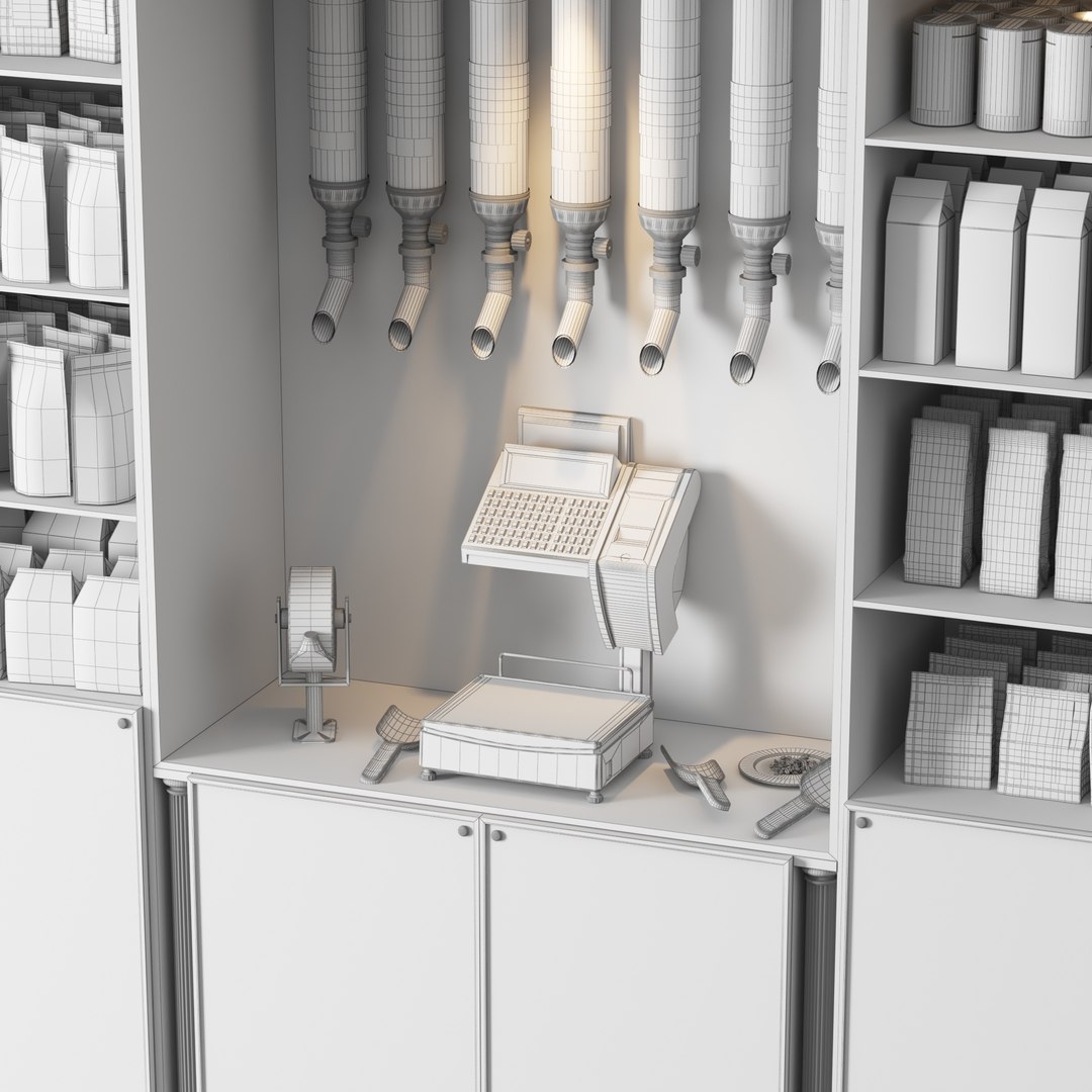 3D Coffee Corner Display CC1 Model - TurboSquid 2216004