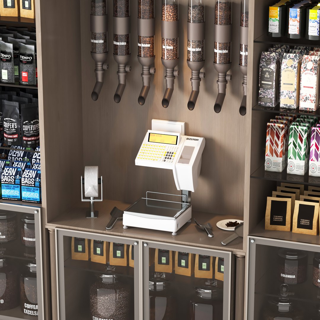 3D Coffee Corner Display CC1 Model - TurboSquid 2216004