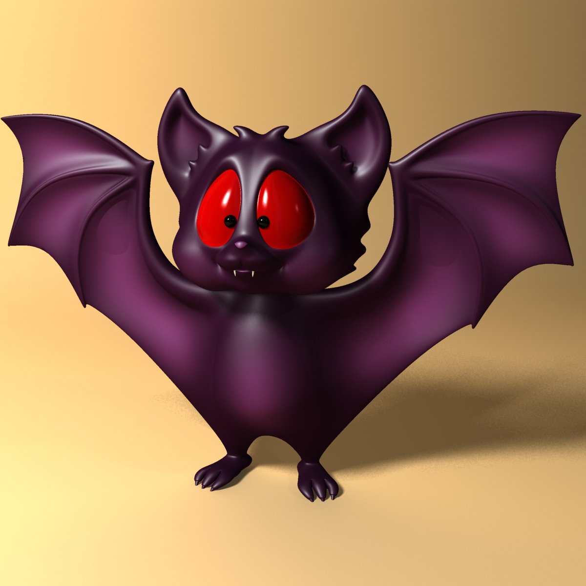 cartoon bat rigged anime max