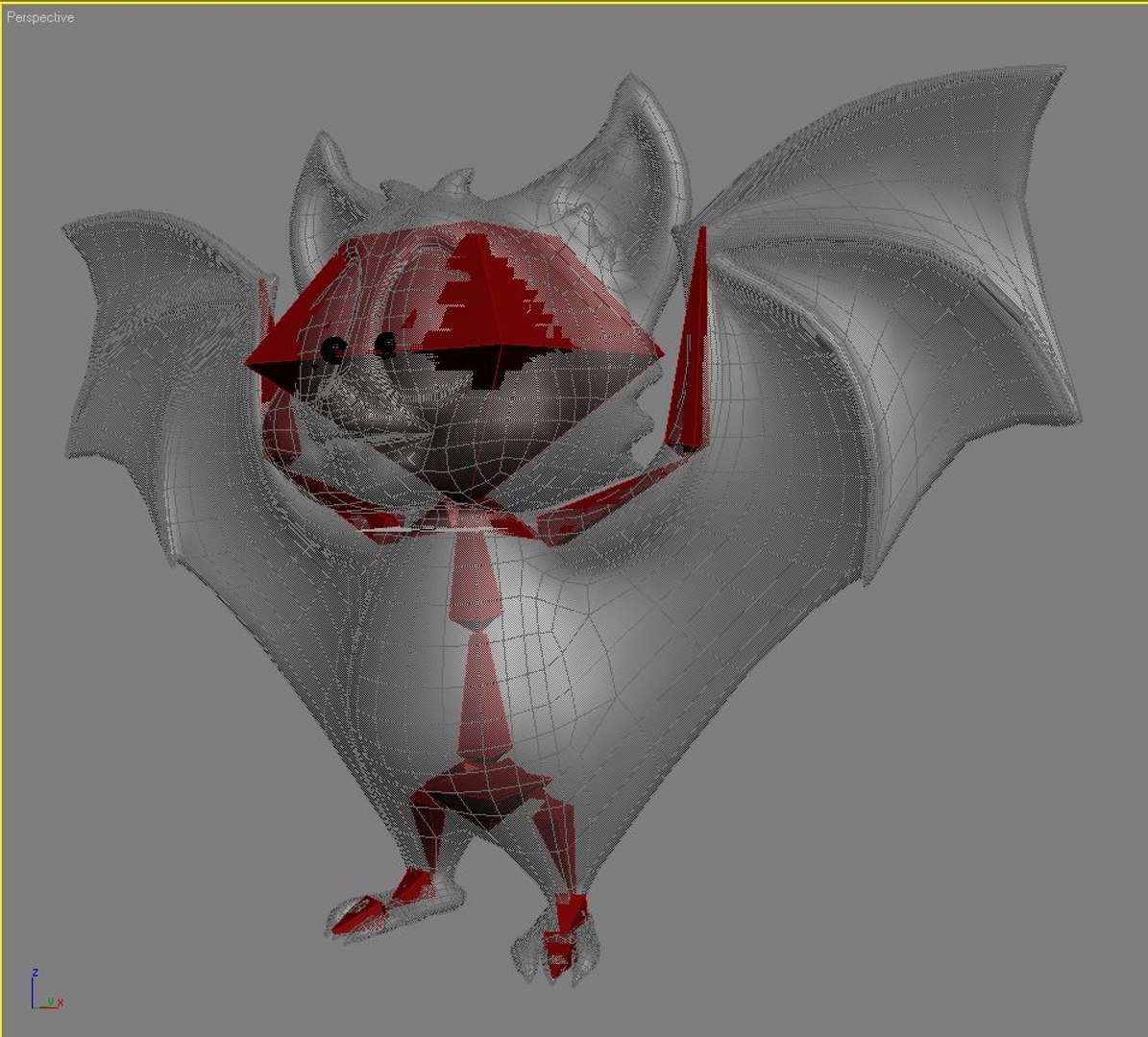 cartoon bat rigged anime max