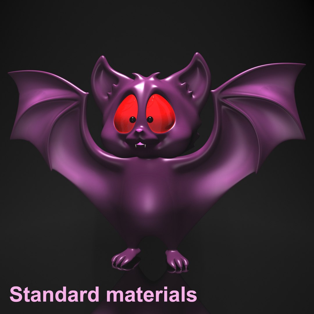 cartoon bat rigged anime max